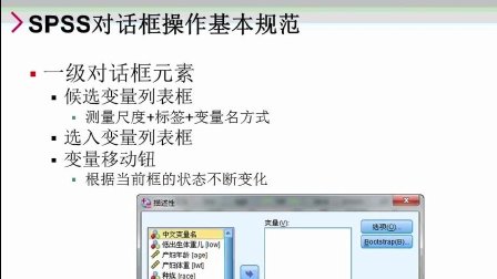 《SPSS统计分析》第一章-基本操作入门(第七节-SPSS对话框操作...