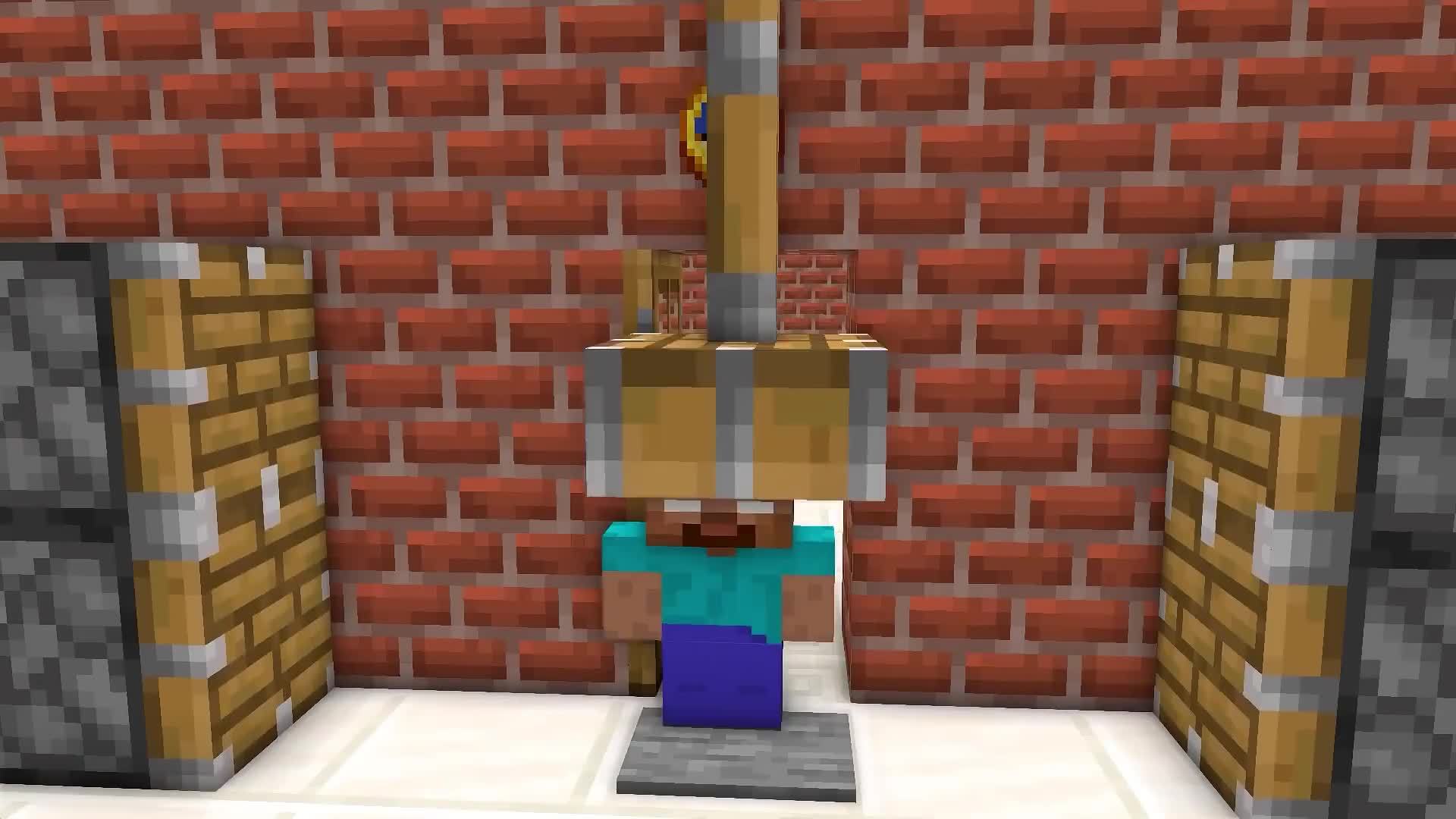 我的世界:我的世界:怪物学院的绘画考试!动画