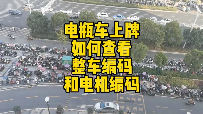 蚌埠电瓶车上牌登记需要输入整车编码和电机编码,怎么查找