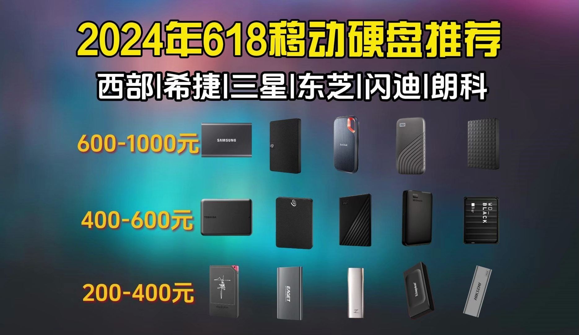 【618预热移动硬盘指南】2024 年高性价比移动硬盘推荐|满足各种...