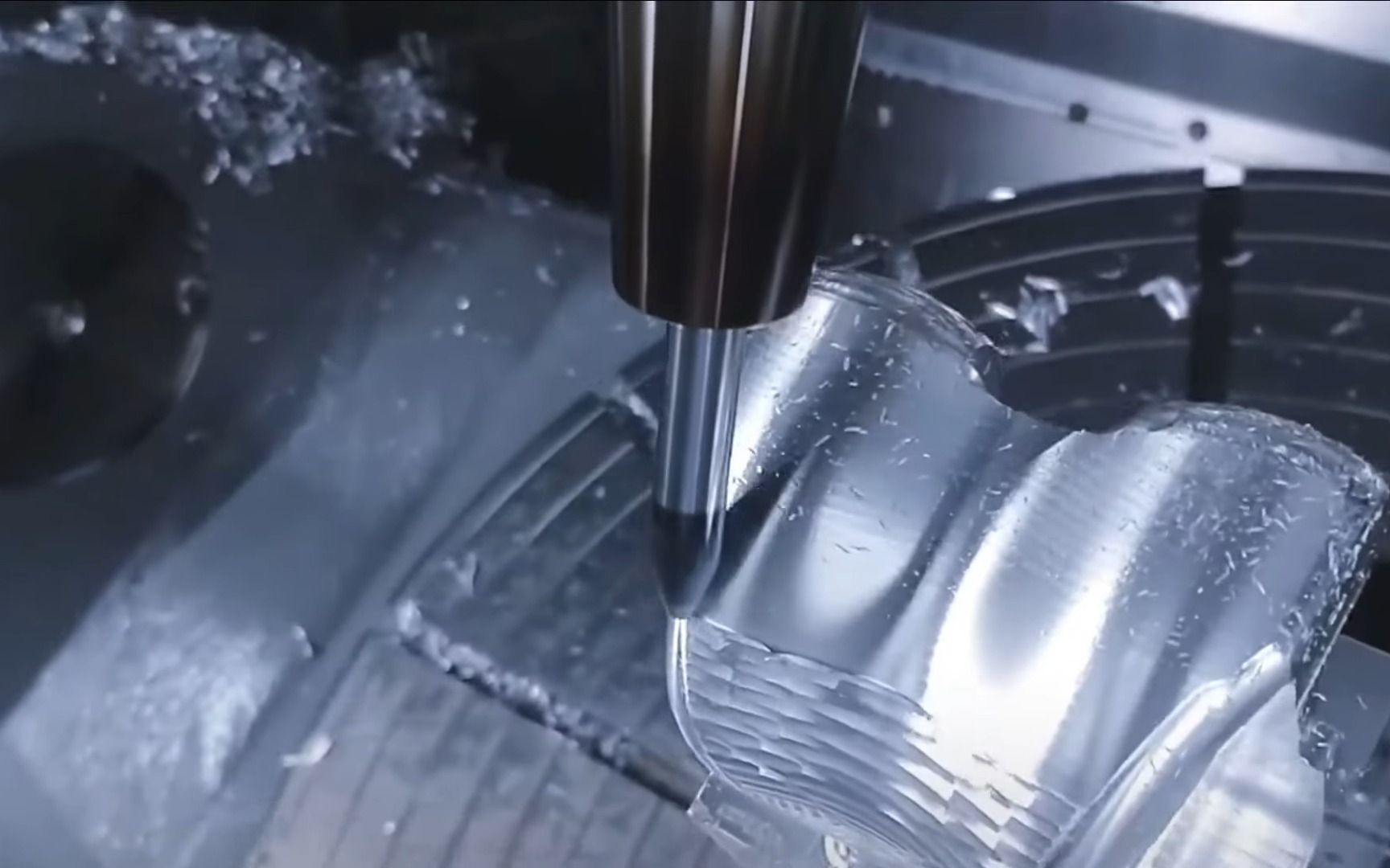 CNC铣削完美的工作过程模具制造加工