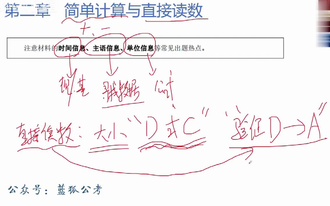 05.公务员考试最强行测刷题(资料分析)5-简单计算及直接读数