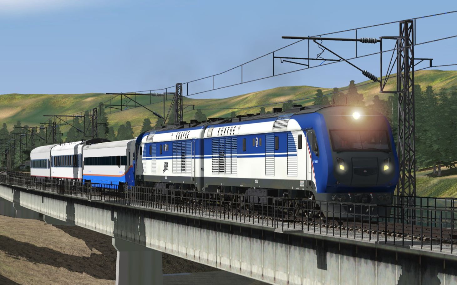 【实况模拟列车2019】夏季巡检车_模拟火车