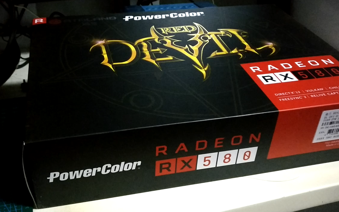 全新RX580 8G迪兰恒进 恶魔显卡开箱上手体验