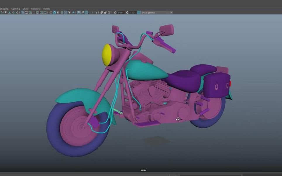 【Maya】创建色彩ID导入SP中技术训练教程(中英双字)