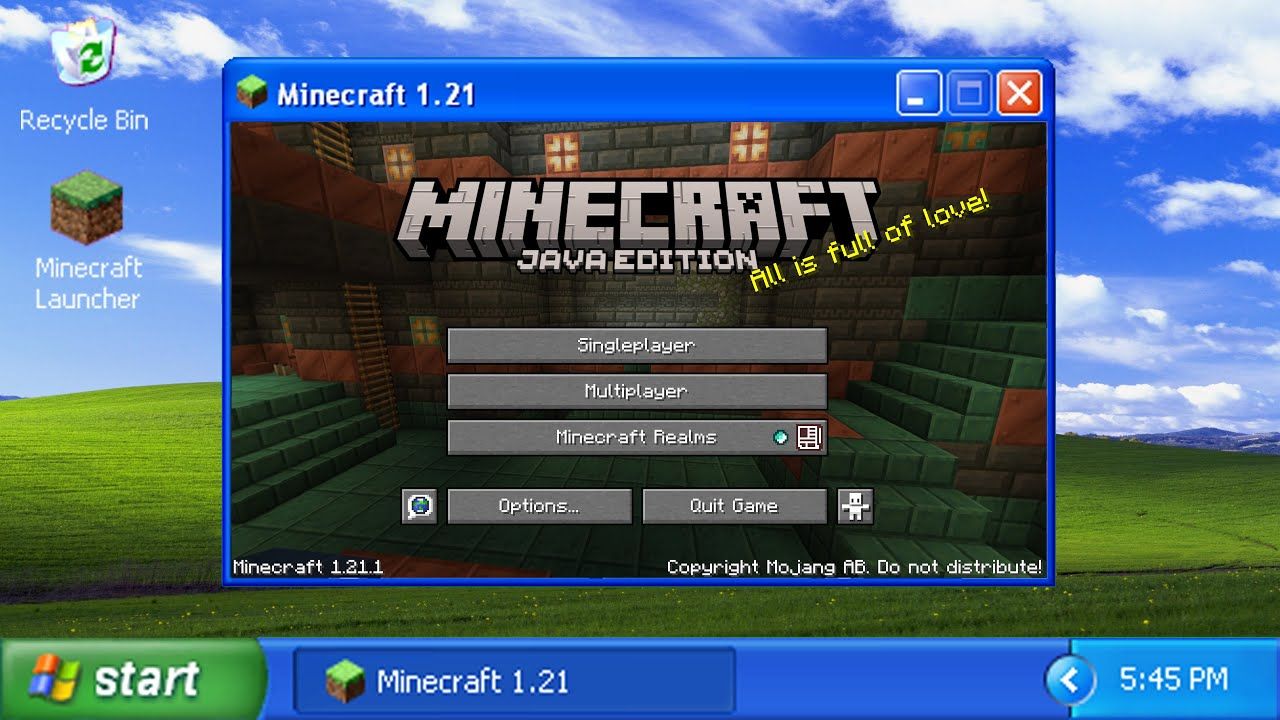 [AI机翻] [搬运] Windows XP可以运行我的世界1.21吗?