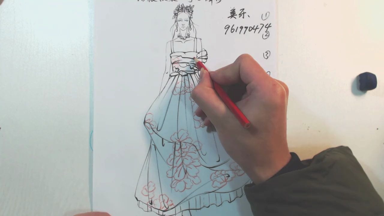 服装设计入门教程 服装设计入门 印花着装勾画图案(7集) 超清(720p)
