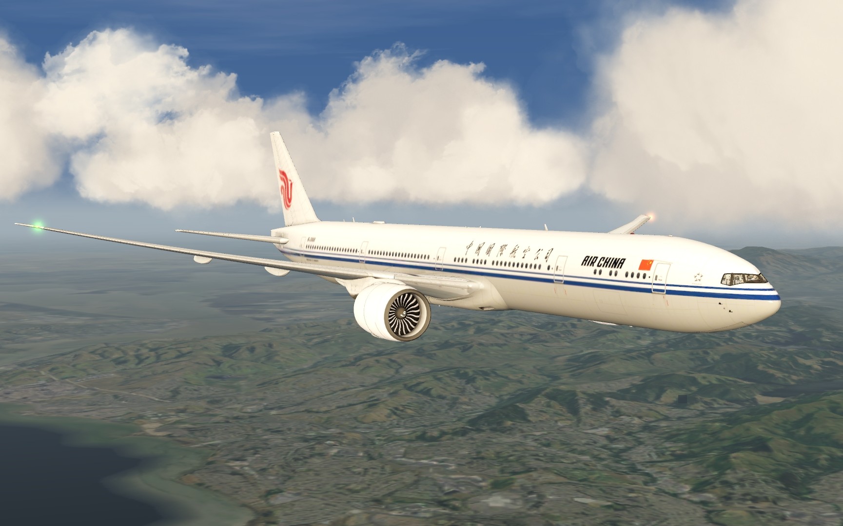 《模拟航空飞行》第一期,降落时并挑战200节速度降落。