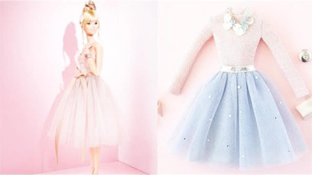 3个聪明的小技能,为芭比娃娃做些漂亮的衣服,方法简单!