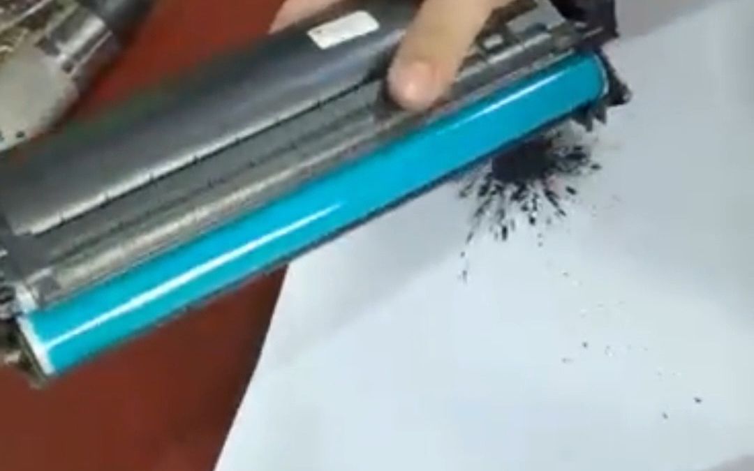 易加粉硒鼓加粉,清废粉视频演示