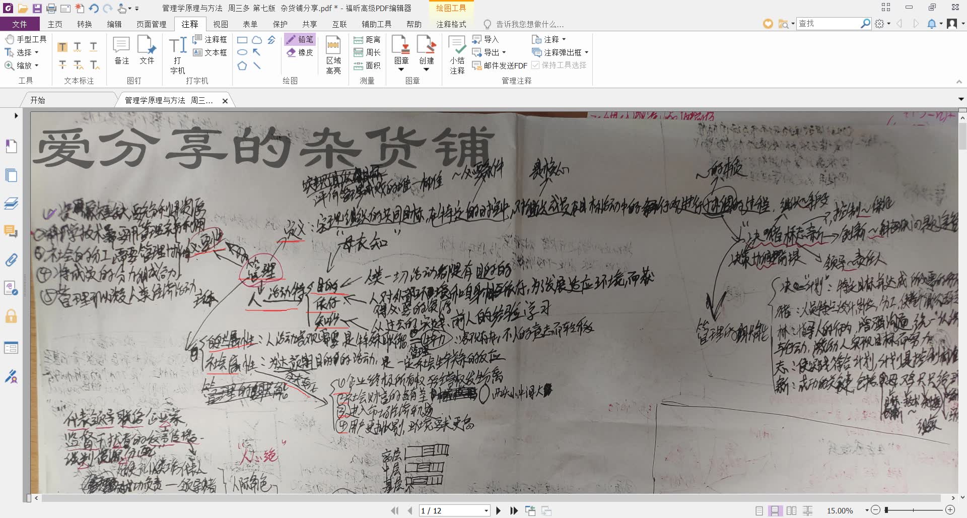 管理学原理与方法 第七版 周三多