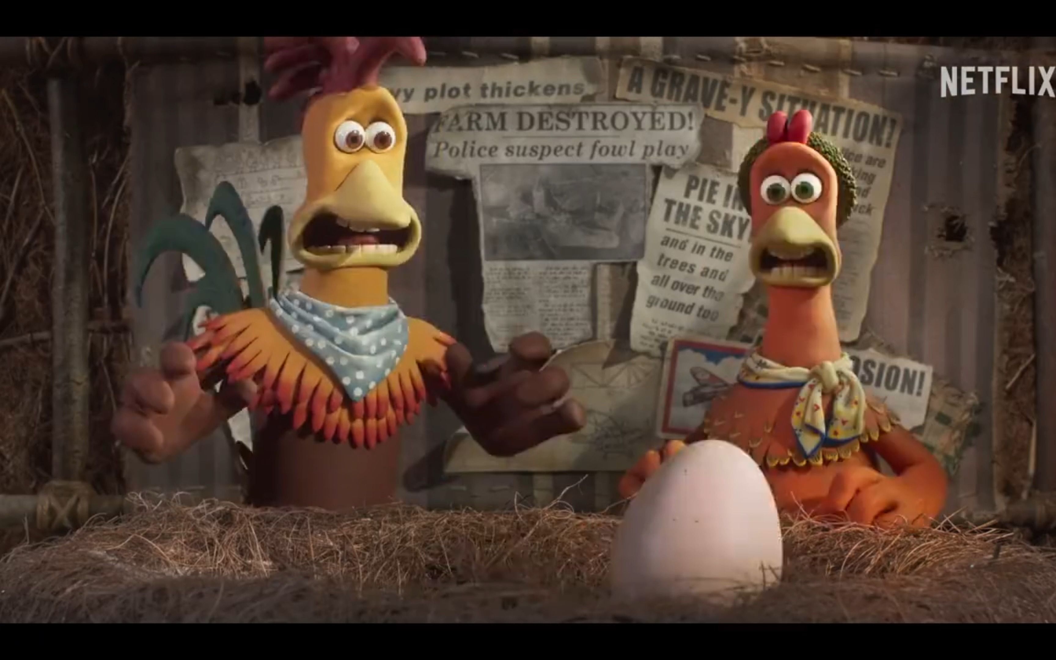 可爱又热闹的小鸡们回归!定格动画电影《小鸡快跑2》发布15秒先导...