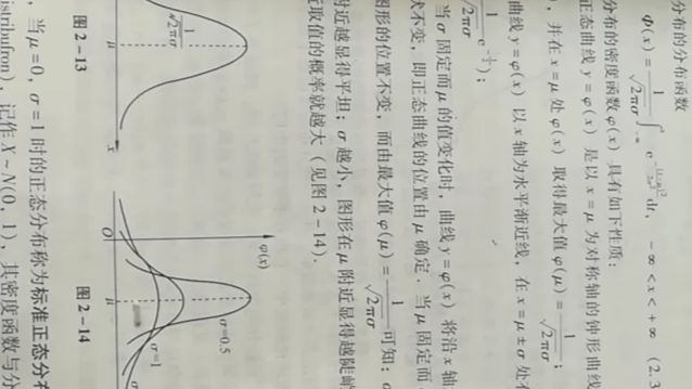 正态分布密度函数的性质