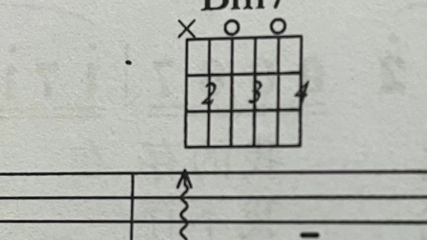 今天学bm7简化和弦