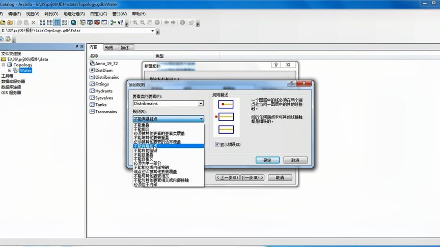 ArcGIS创建拓扑-(1)