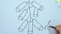 简调简笔画 第13集 鞭炮简笔画怎么画