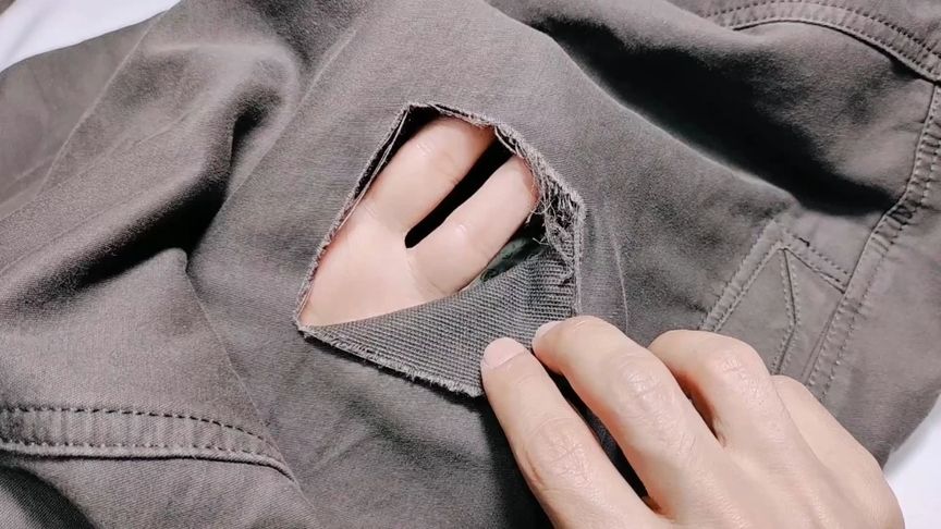 学会了这种无痕修补技巧,你还会扔掉有破洞的衣服吗?