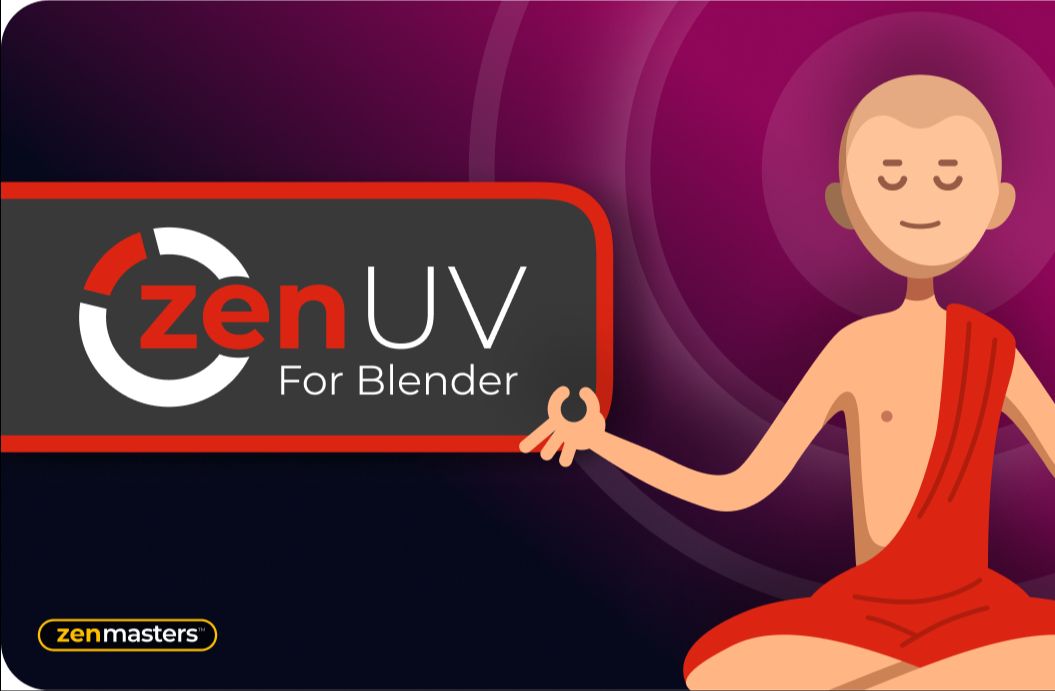 Blender插件 ZenUV 4.4.12 最新双语中文汉化版 Zen UV 最强大的UV...