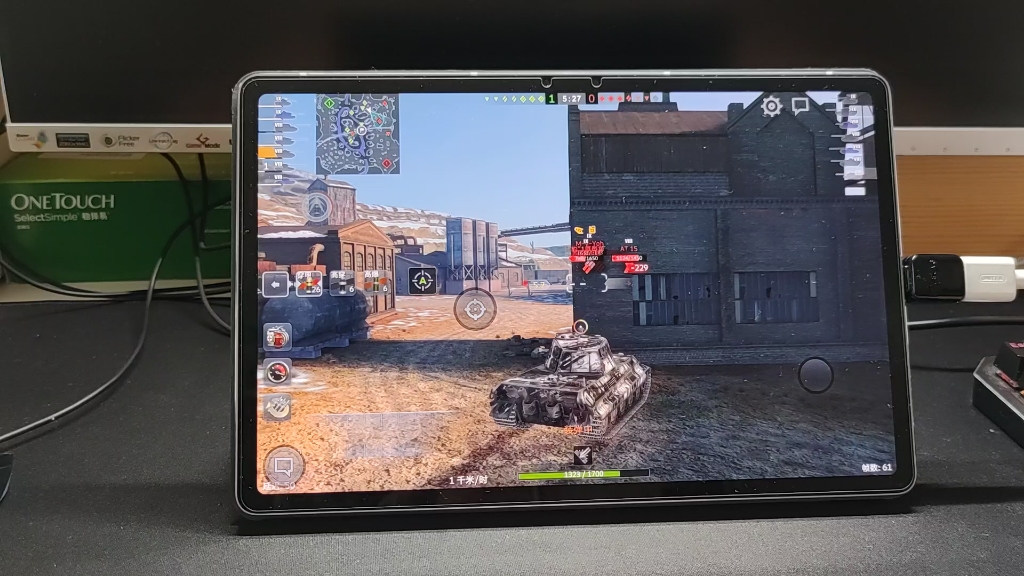联想小新pad pro 2021外设模式介绍,打一局坦克世界闪击战