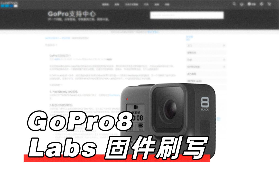 【教程】如何刷写GoPro8 Labs固件——让你的调参更快捷 Reel...