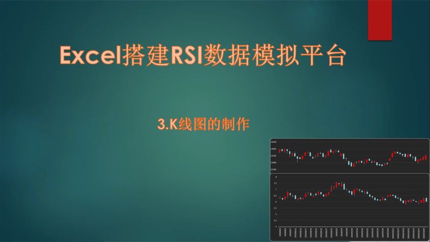 RSI数据模拟平台_Excel制作K线图