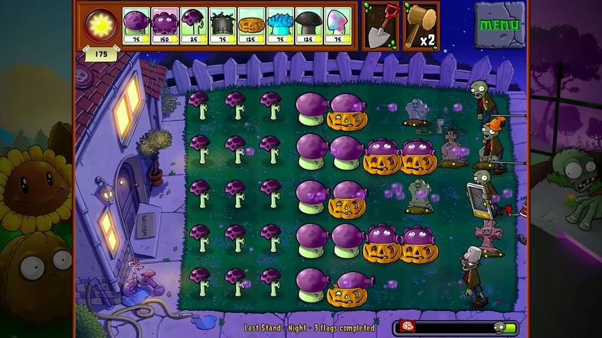 植物大战僵尸:无尽模式,前面几关很简单