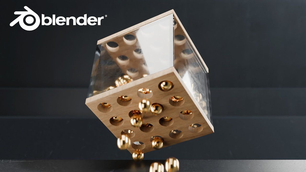 Blender 4.0 制作满意的循环物理碰撞动画教程(中英文字幕)