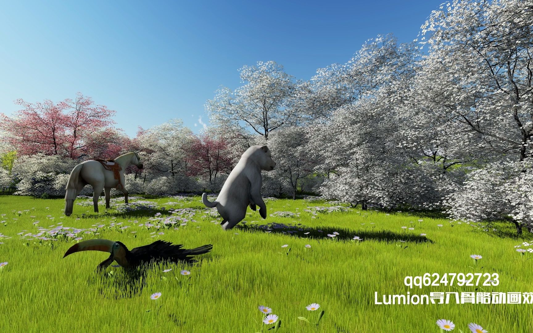 Lumion导入骨骼动画效果五
