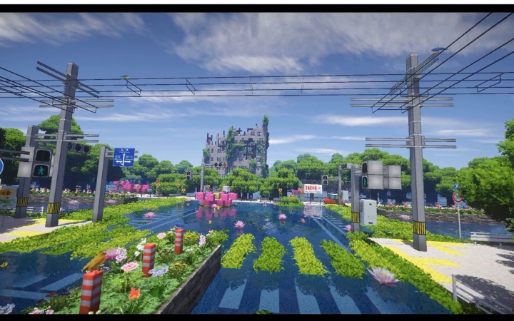 【我的世界】荒废的?浸水废墟都市