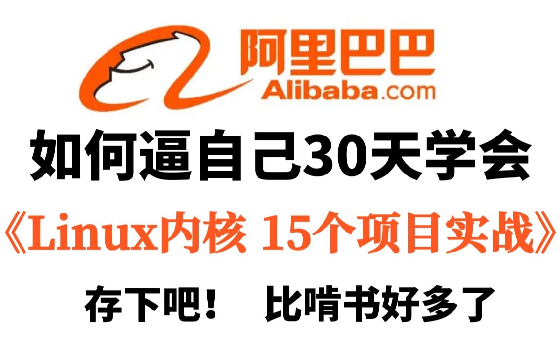 【阿里资深内核工程师】这十五个Linux内核项目实战开发(理论+企业...