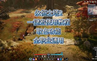 永恒之塔2 全职业一键宏使用教程,取色功能