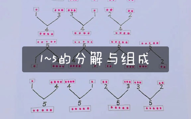 1~5的分解与组成·幼小衔接数学·小学一年级必会