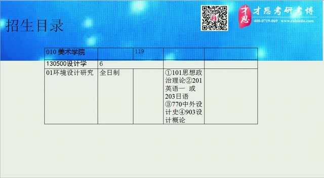 2019年首都师范大学设计学环境设计研究方向考研分数线与流程讲解