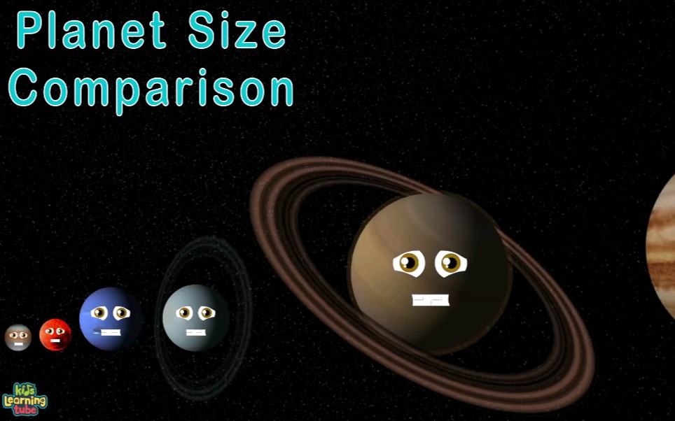 宇宙中各行星及矮行星大小排名之歌