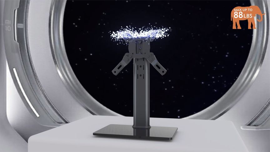 电视机支架产品动画演示 显示器支架三维视频宣传 C4D制作 OC渲染