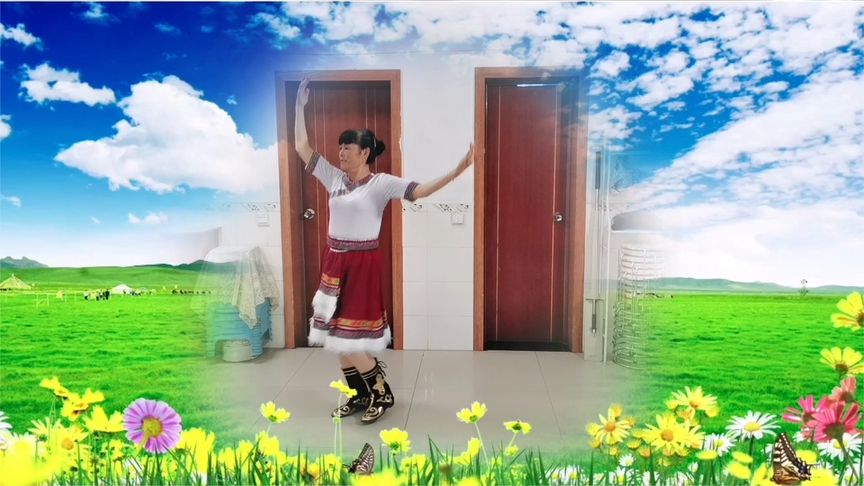 泸州芳芳广场舞《洗衣歌》俏皮欢快藏族舞蹈,编舞,春英