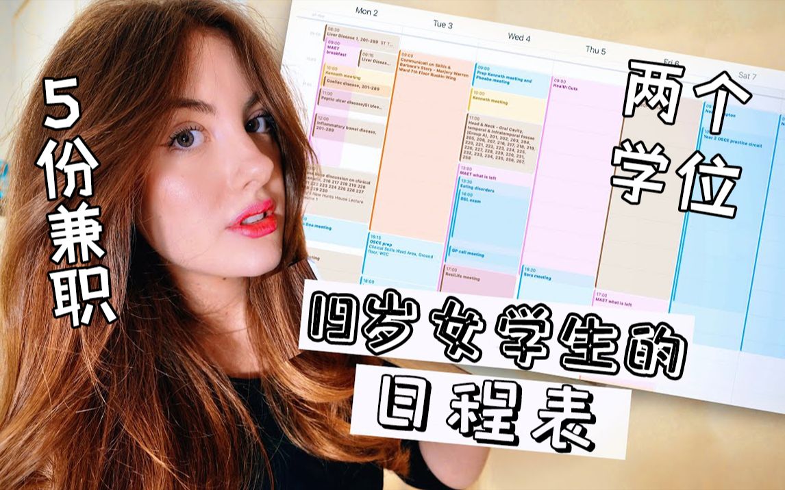时间管理大师!同时打5份工和攻读2个学位的英国女孩