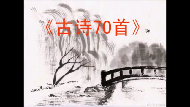 小学语文必背古诗70首视频朗诵(一)