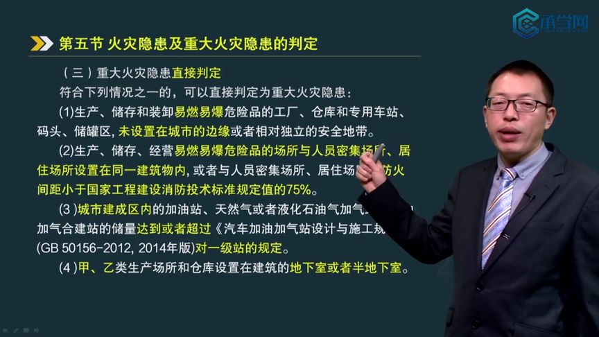消防工程师-社会单位消防安全管理管理承学网精讲课