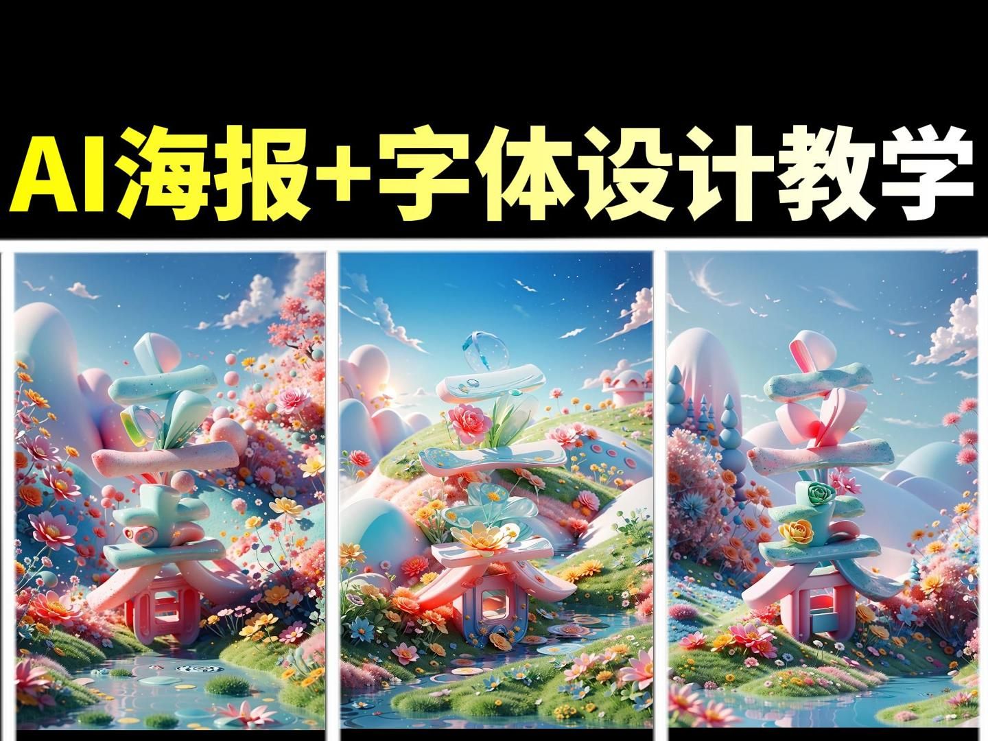 都说电商业卷颠了!PS结合SD做AI海报+字体设计,保姆级零基础入门...