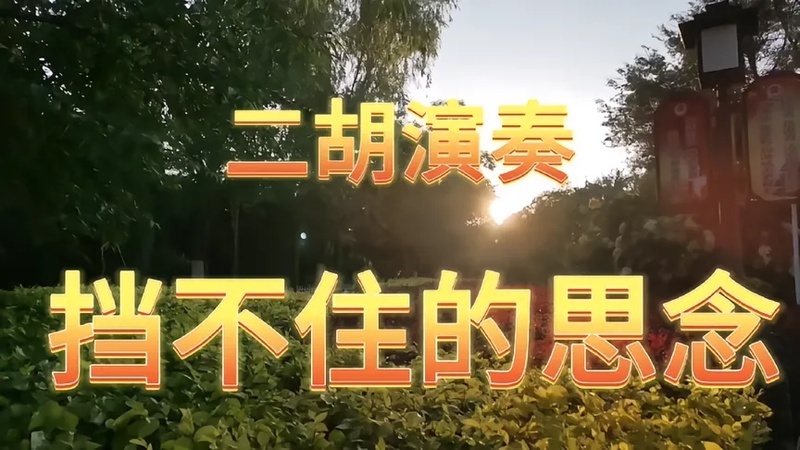 二胡演奏〈挡不住的思念〉请欣赏