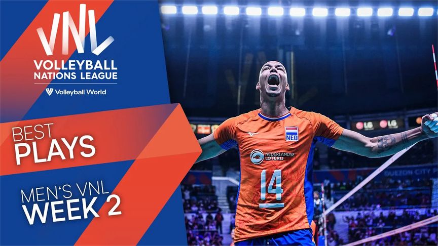 比赛集锦:“2022世界男排联赛”分站赛第二周比赛最精彩回合