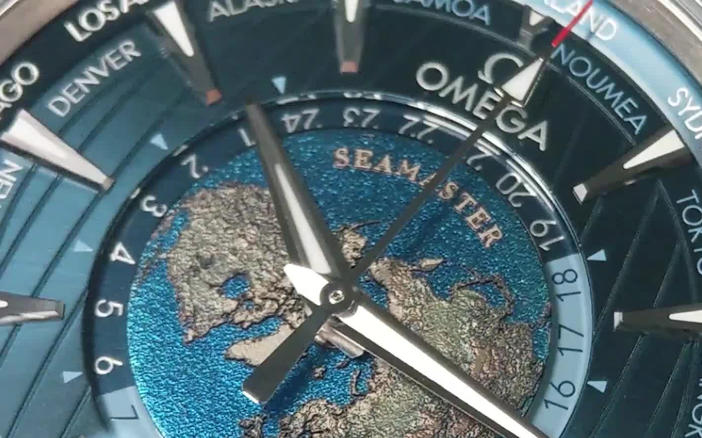 【世界在掌中】Omega 欧米茄 Seamaster Aqua Terra Worldtimer 世界...