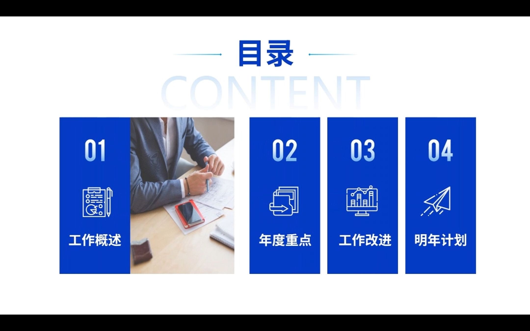 一分钟教会你PPT目录页的制作