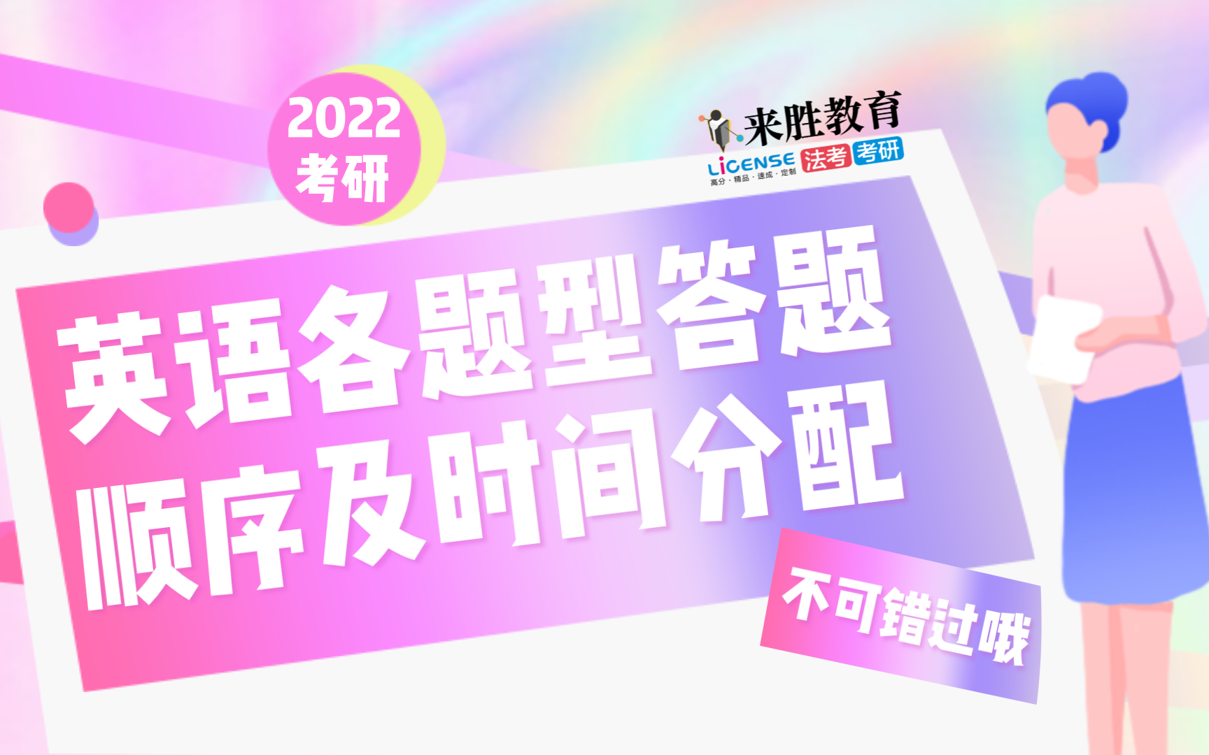 考研英语考场各题型时间安排及答题顺序-张光奇