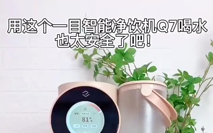 一目智能净饮机自来水过滤家用,净水器加热一体机即热式饮水机Q7新...