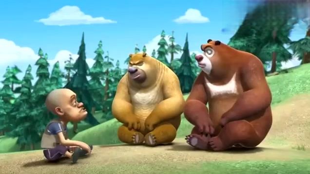 熊大熊二光头强动画片全集熊出没之夏日连连看,小光头的故事