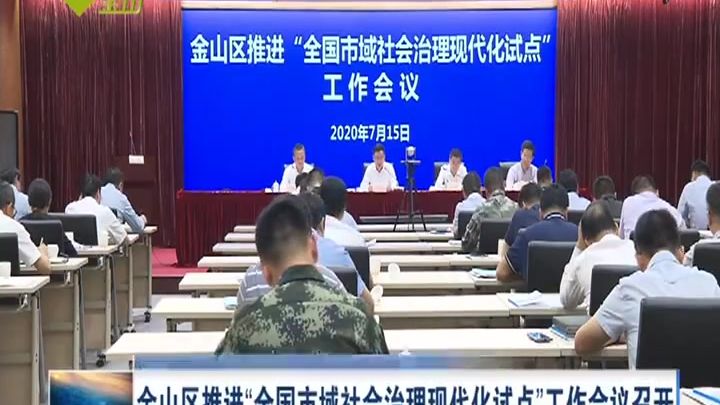 金山区推进“全国市域社会治理现代化试点”工作会议召开