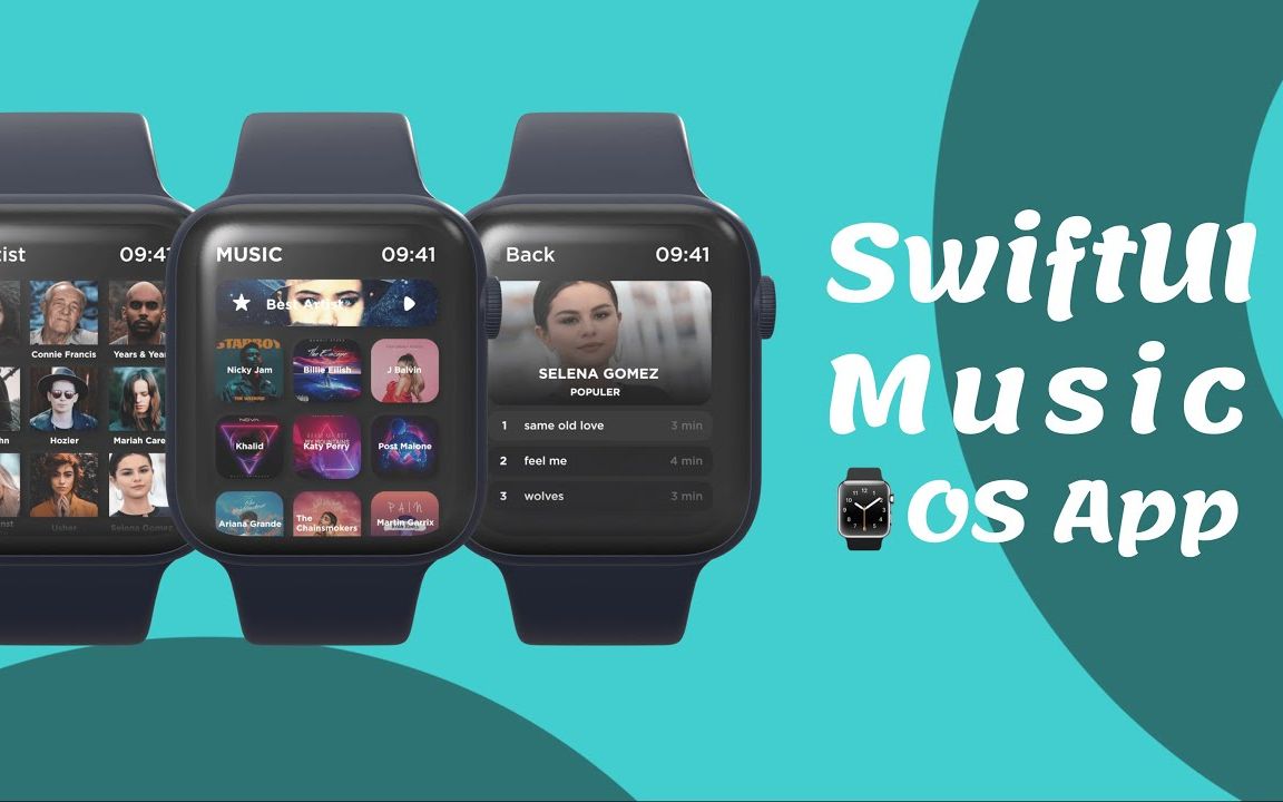 Music App UI for Apple Watch - SwiftUI - Speed Code