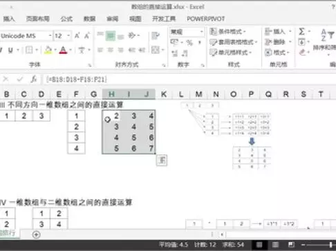数组的直接运算